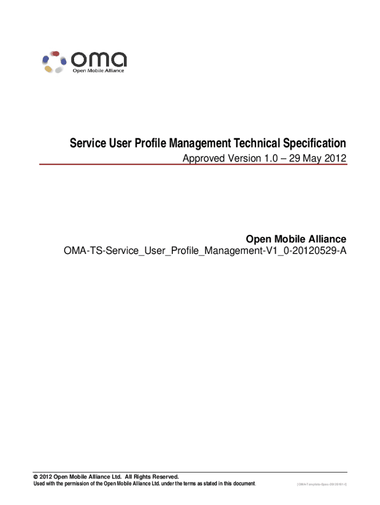Fillable Online Open Mobile Alliance Application Layer Interoperability ...