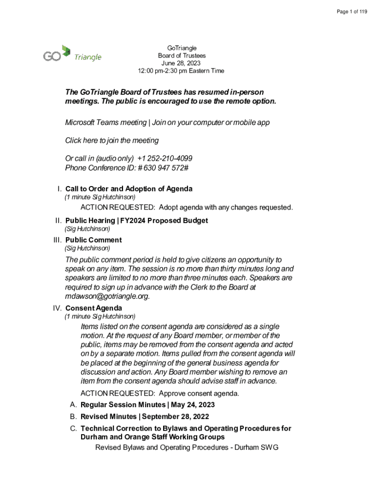 Fillable Online GoTriangle welcomes all-female slate of officers with ...