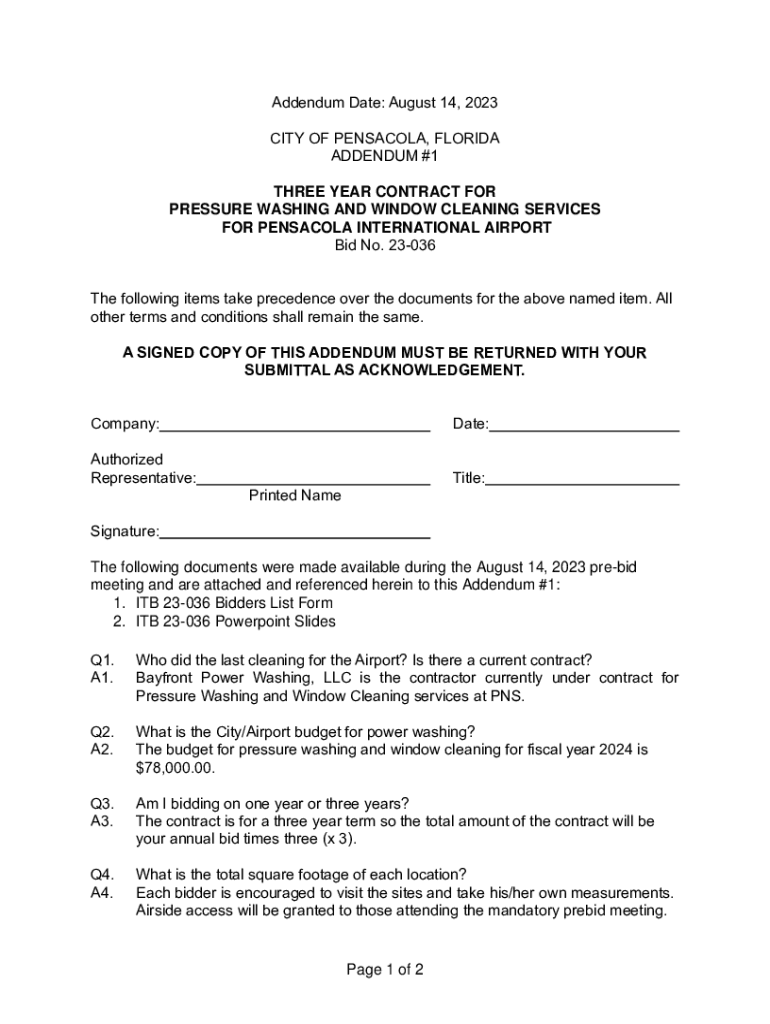 Fillable Online Page 1 of 4 Addendum Date Fax Email Print - pdfFiller