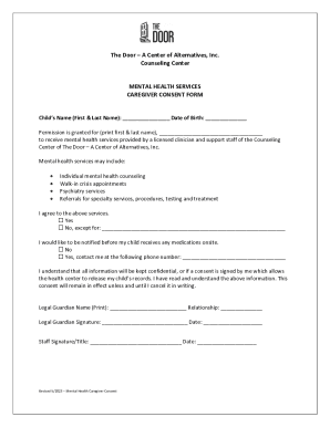Completable En línea Humana Caregiver Consent Form - Fill Online ...