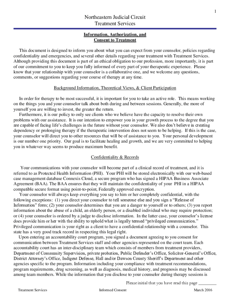 Fillable Online Informed Consent and Information Form Fax Email Print - pdfFiller