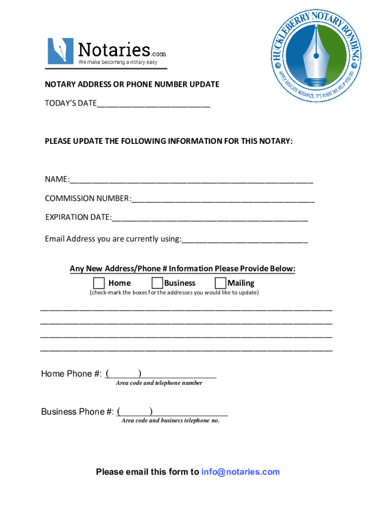 Fillable Online Downloading Notary Forms - Division of Corporations Fax Email Print - pdfFiller
