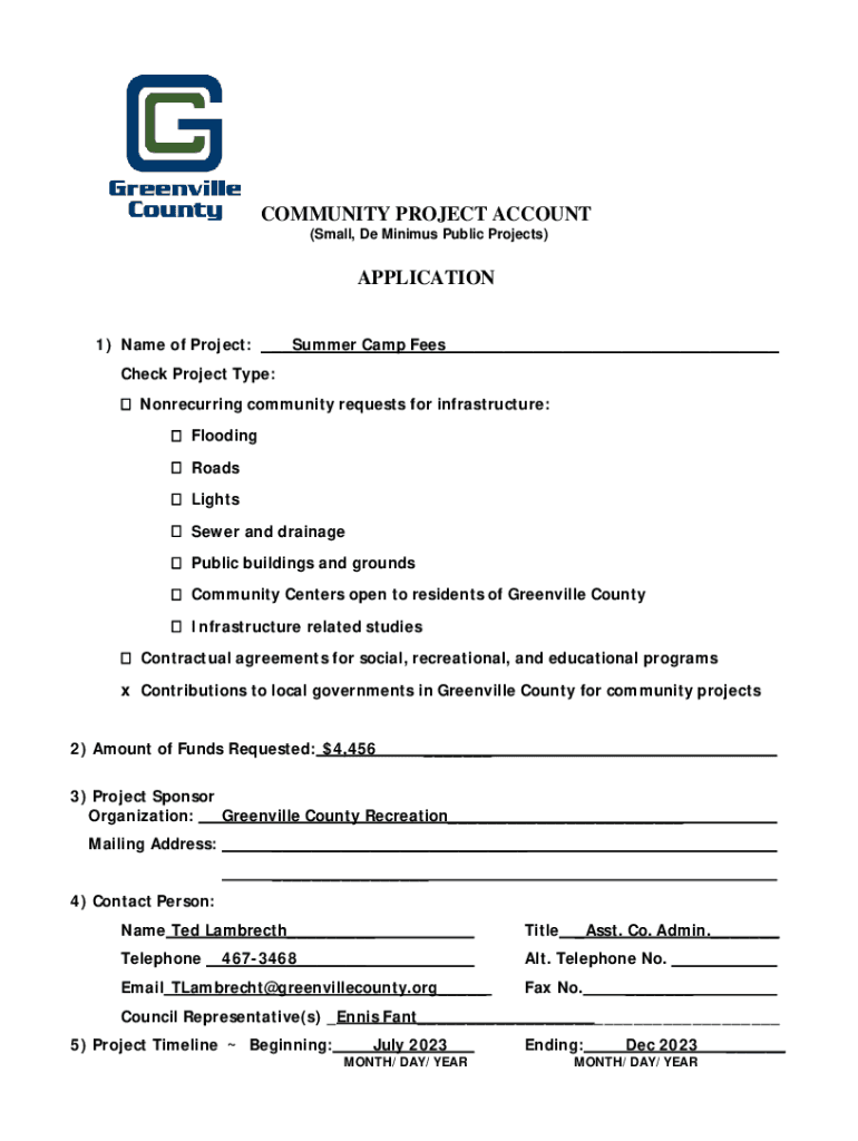 Fillable Online Community Project Funding FY2024 - John Duarte - House ...