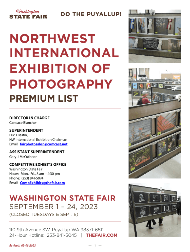 Fillable Online NORTHWEST INTERNATIONAL EXHIBITION OF PHOTOGRAPHY Fax Email Print - pdfFiller