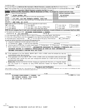 Fillable Online Form 8868 Filing Extension for Form 990 Fax Email Print ...