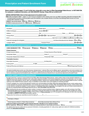 Fillable Online Pfizer Dermatology Patient Access Program - Cibinqo Fax ...