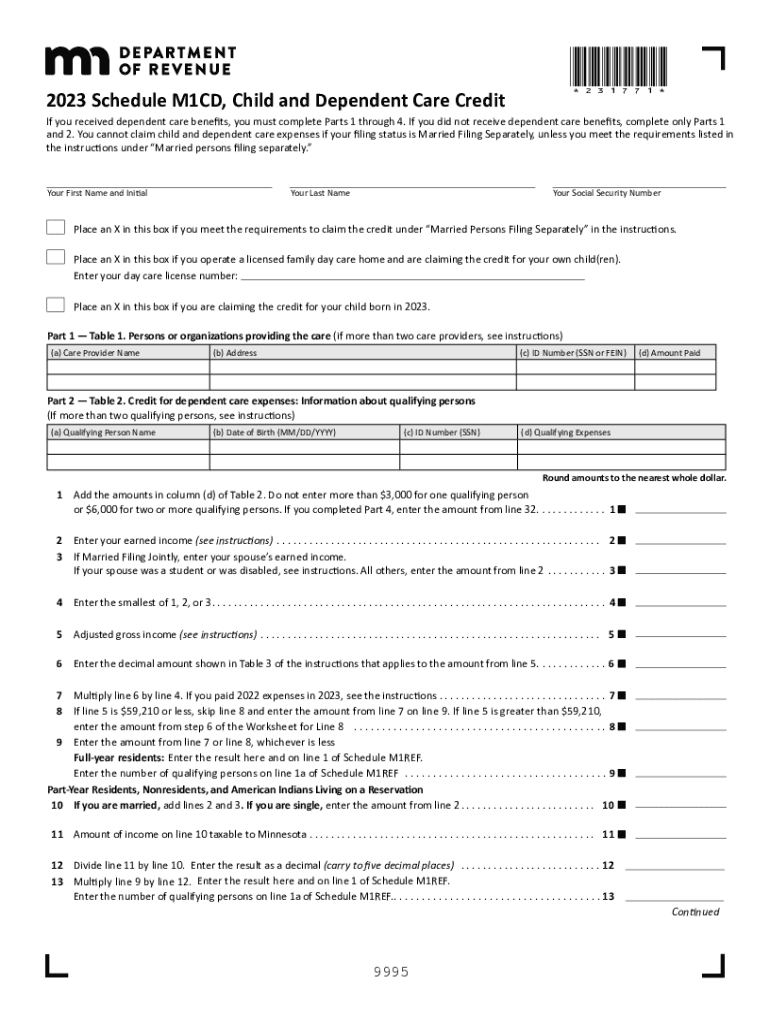 The Ins and Outs of the Child and Dependent Care Credit: Fill out ...