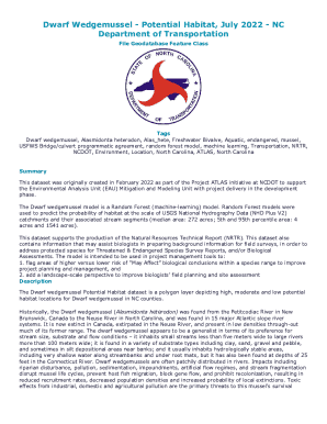 Fillable Online Dwarf Wedge Mussel Fact Sheet. Fax Email Print - pdfFiller