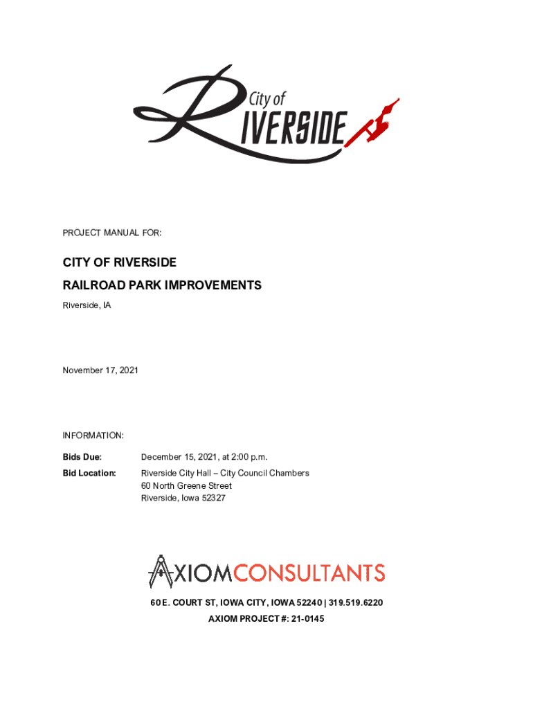 Fillable Online SECTION 000101 - PROJECT TITLE PAGE. PROJECT TITLE PAGE ...