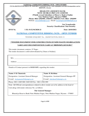 Fillable Online 2021 Construction of New waste segregation yard and Decomposition yard at Fax ...