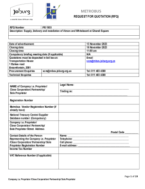 Fillable Online REQUEST FOR QUOTATION (RFQ (Re-advertisement) Ref ...