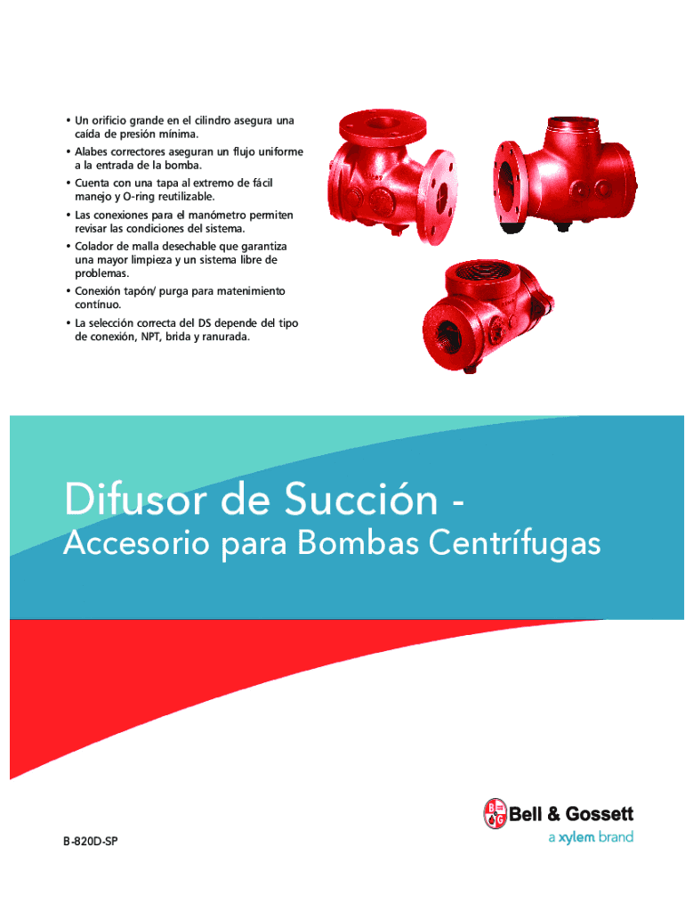 Completable En línea transversal de la succin de la bomba. La longitud ...