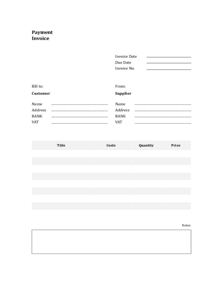 Fillable Online Free Invoice Templates You Can Edit and Customize ...