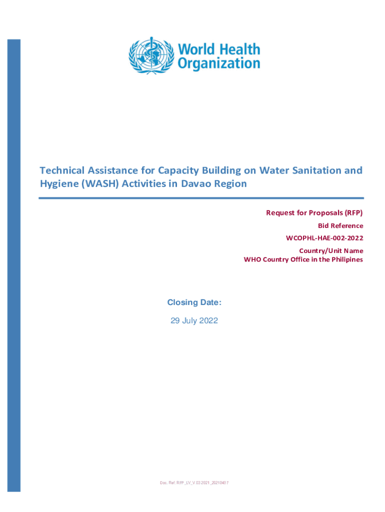 Fillable Online A Call to Action for Better Rural Water, Sanitation and ...