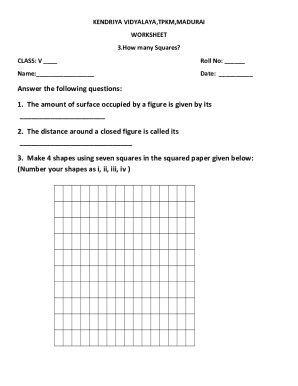 Fillable Online 2, Madurai How Many Squares- Worksheet-1 Fax Email ...