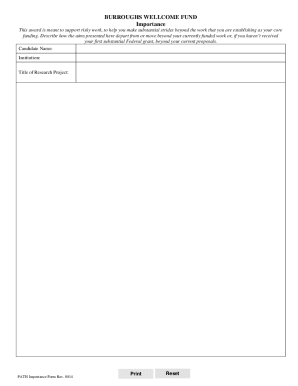 Fillable Online Importance Form Fax Email Print - pdfFiller