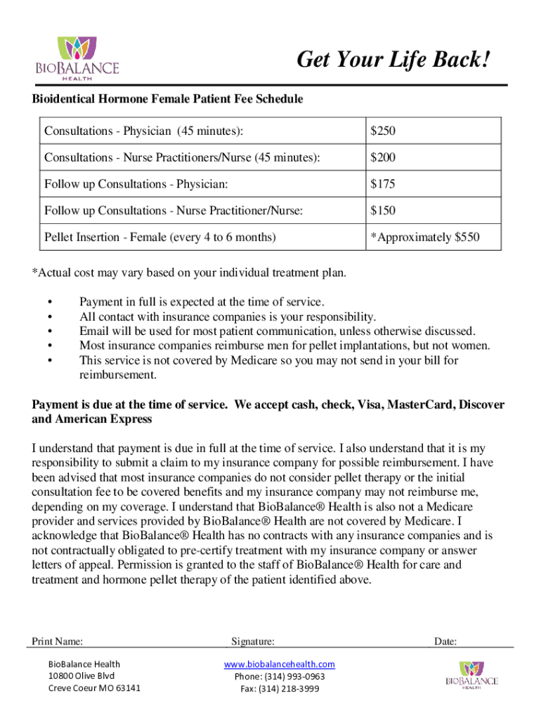 Fillable Online Hormone Wellness MD: Functional Medicine Doctor, Dr. Polly ... Fax Email Print ...