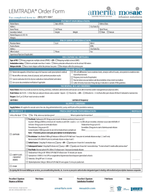 Fillable Online Multiple Sclerosis Order Form Fax Email Print - pdfFiller