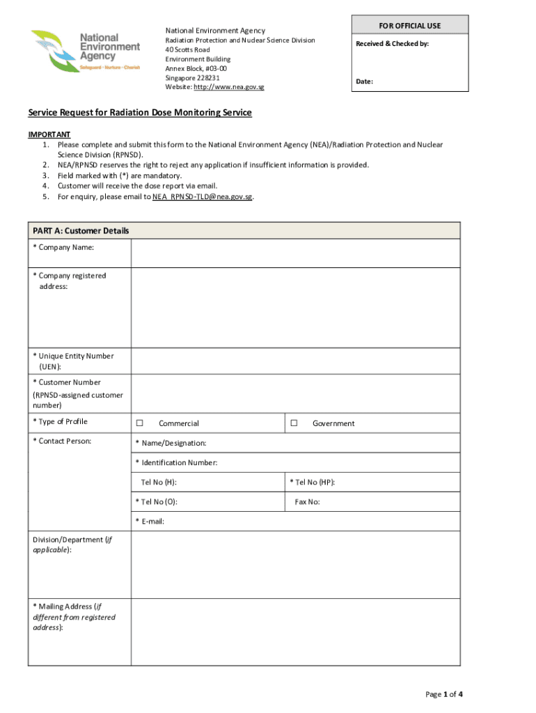 Fillable Online service-request-form-for-radiation-dose-monitoring ...