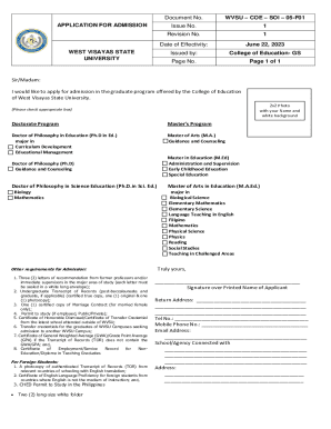 Fillable Online wvsu edu West Visayas State University - College of Agriculture and ... Fax ...