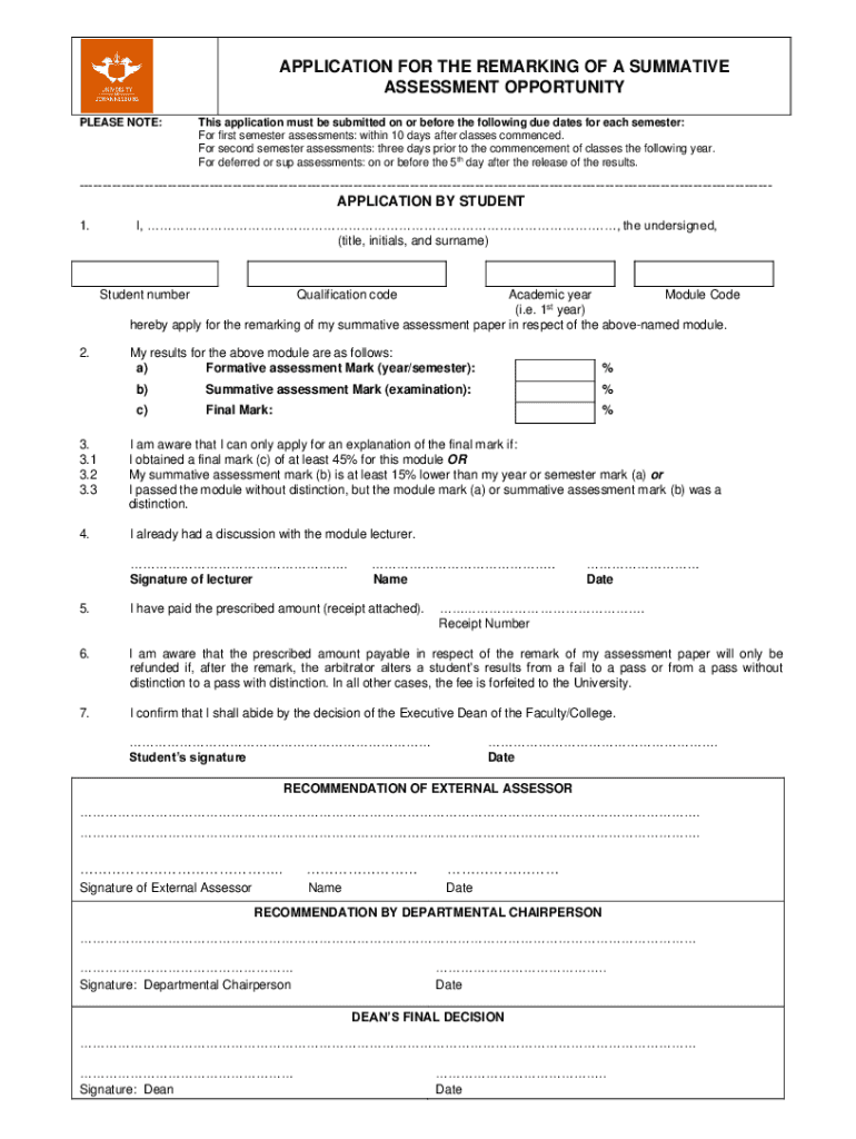 Fillable Online Application for a Remark form Fax Email Print - pdfFiller
