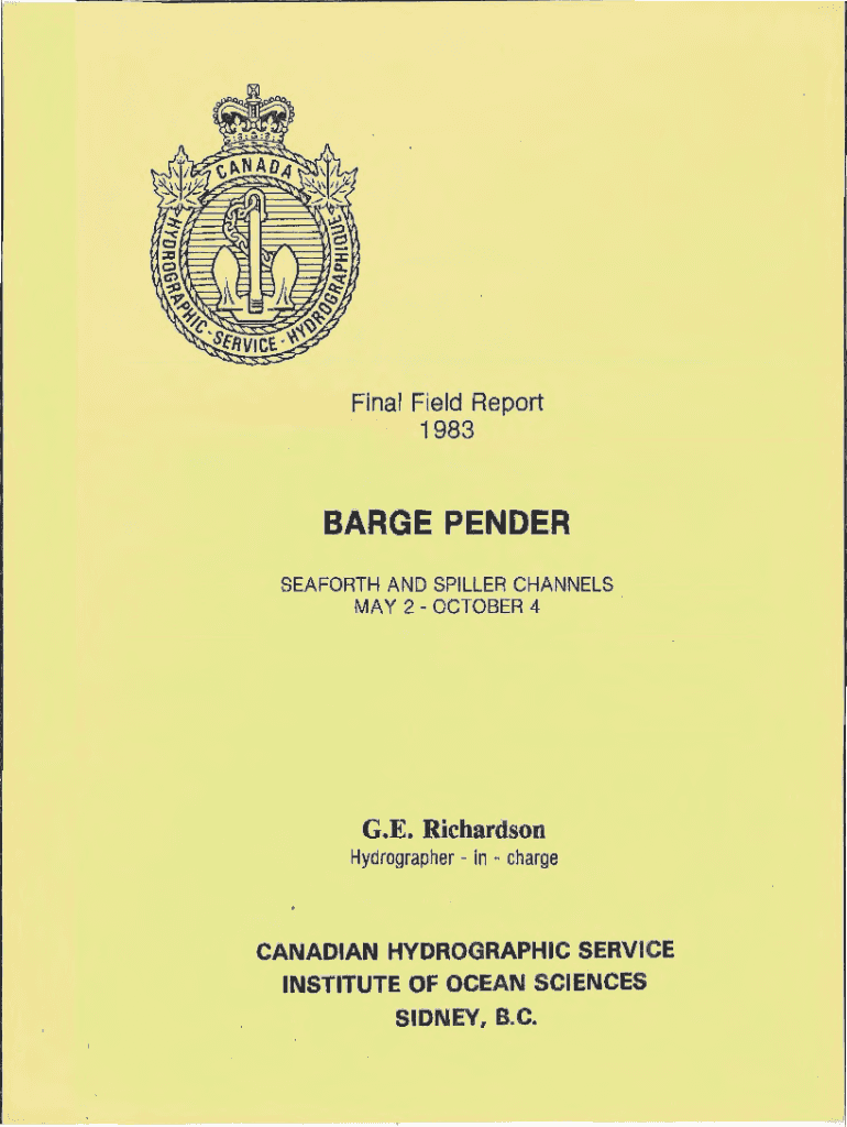 Fillable Online waves-vagues dfo-mpo gc BARGE PENDER Fax Email Print ...