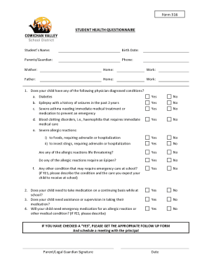 Fillable Online form-316-student-health-questionnaire.doc Fax Email ...