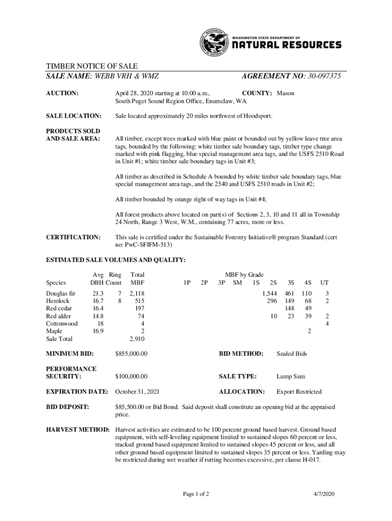 Fillable Online BC Timber Sales - updates and information releases Fax ...