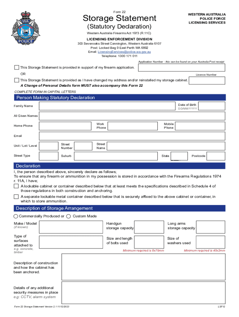 Fillable Online EXAMPLE OF A CORRECTLY COMPLETED FORM 22 ... Fax Email ...