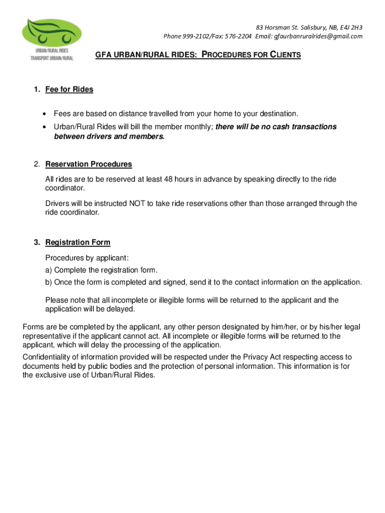 Fillable Online GFA Client Registration Fax Email Print - pdfFiller