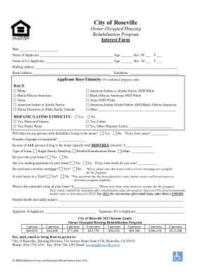 Fillable Online Housing Rehabilitation Loan Program Cover Letter Fax ...