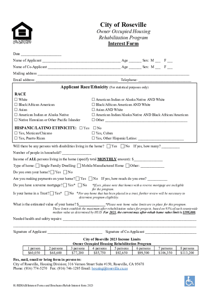 Fillable Online Housing Rehabilitation Loan Program Cover Letter Fax Email Print - pdfFiller
