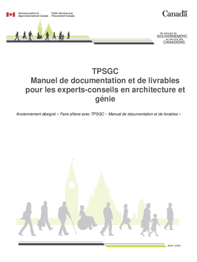 Remplissable En Ligne publications gc TPSGC Manuel de documentation et ...