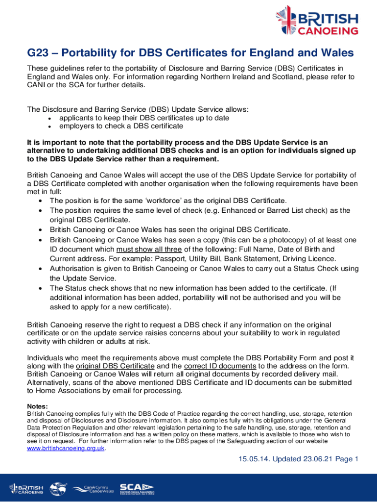 Fillable Online Policy and Guidance Disclosure & Barring Service (DBS ...