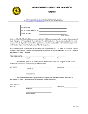 Fillable Online SUBDIVISION TIME EXTENSION APPLICATION FORM H Fax Email ...