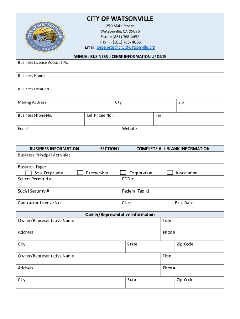 Fillable Online Watsonville City Council selects new city clerk Fax Email Print - pdfFiller
