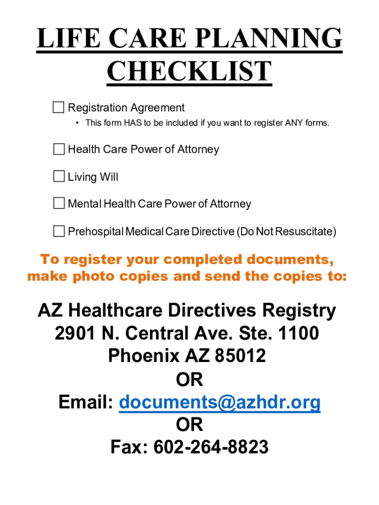 Attorney general life care planning packet: Fill out & sign online | DocHub