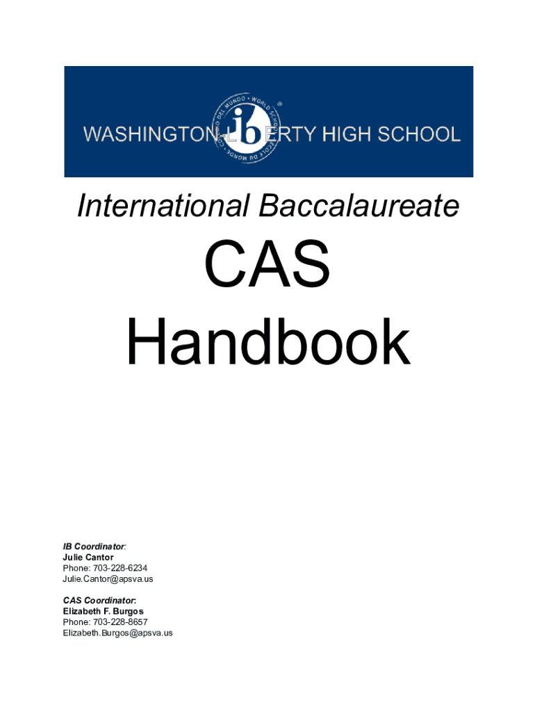 Fillable Online W-L IB CAS Handbook 2024.docx (1) - Washington ...