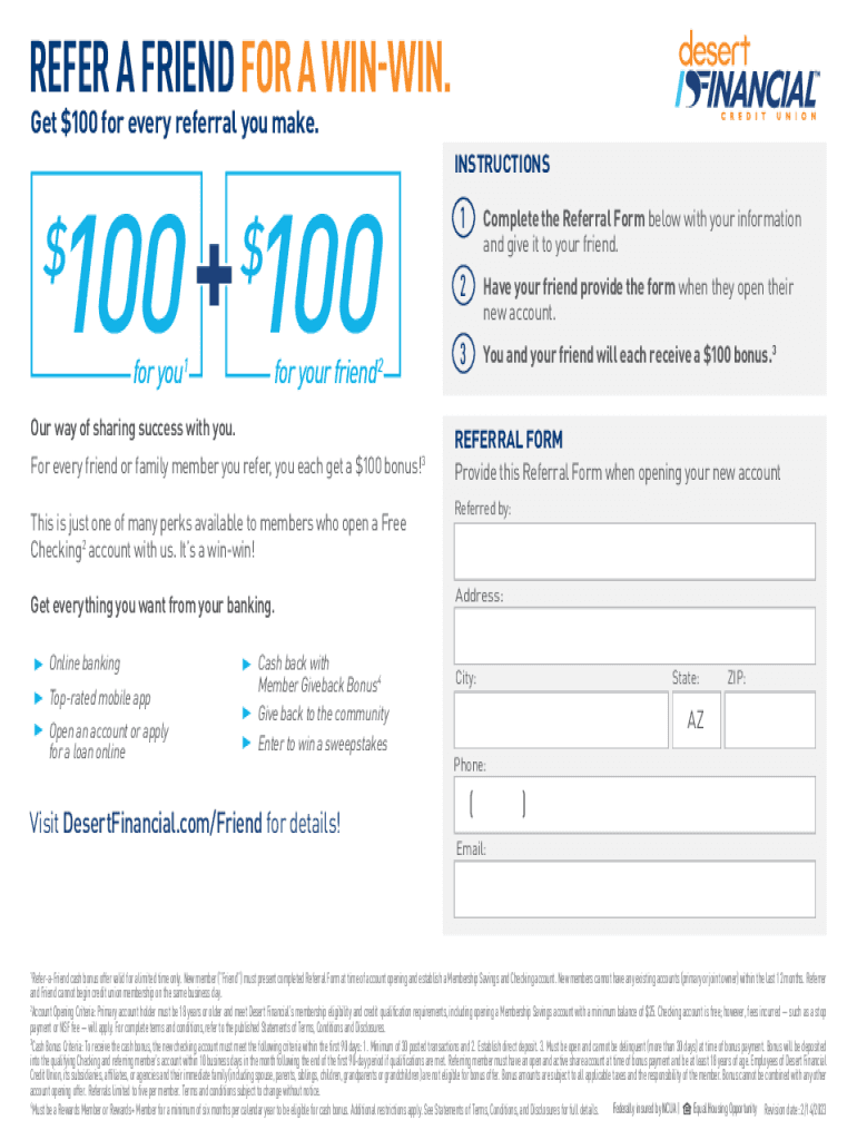 Fillable Online Refer and Earn Program - Get $12 reward with every ...