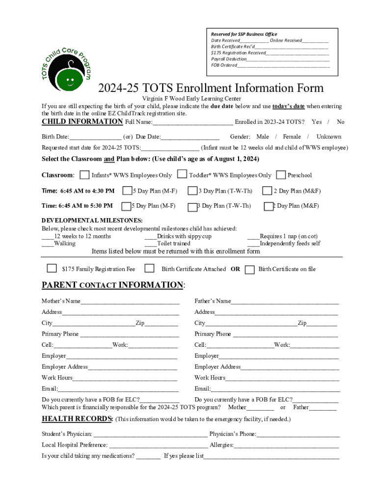 Fillable Online 2024-25 All Aboard Program Enrollment Information Form Fax Email Print - pdfFiller