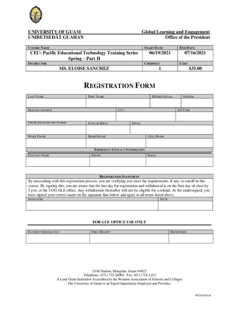 Fillable Online CEU: Pacific Educational Technology Training Series Fax Email Print - pdfFiller