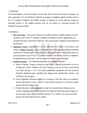 Fillable Online RULES AND PROCEDURES FOR SUBMITTING APPLICATIONS 06 ...