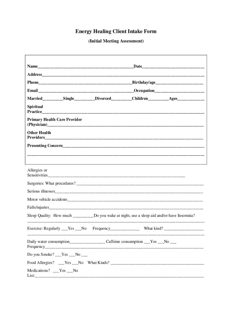 Fillable Online My Go-To Training Intake Form Fax Email Print - pdfFiller