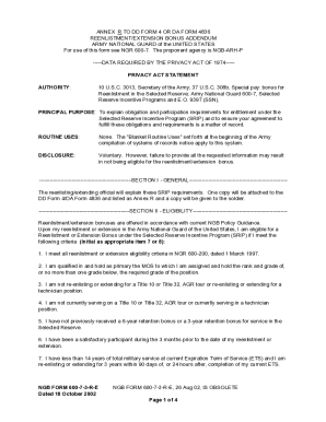 Fillable Online DA FORM 4836 - Army Publishing Directorate Fax Email ...