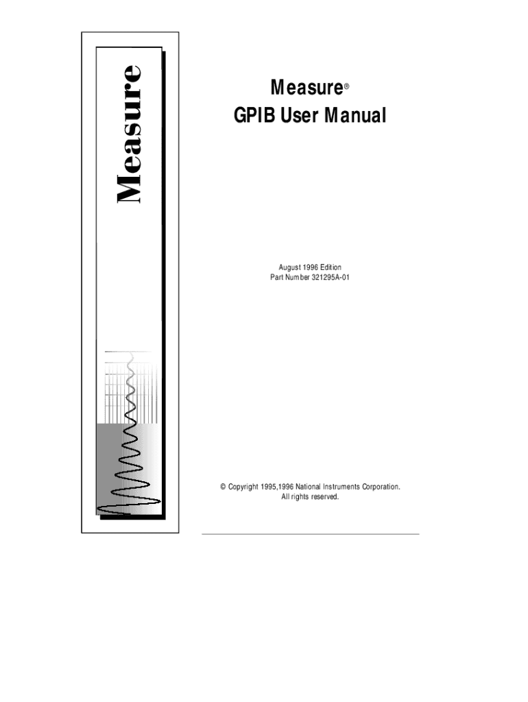 Fillable Online Archived: GPIB Analyzer User Manual Fax Email Print - pdfFiller