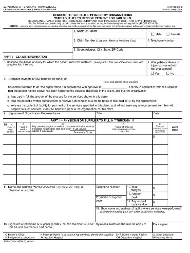 Fillable Online Form CMS-1490 U.qxd Fax Email Print - pdfFiller
