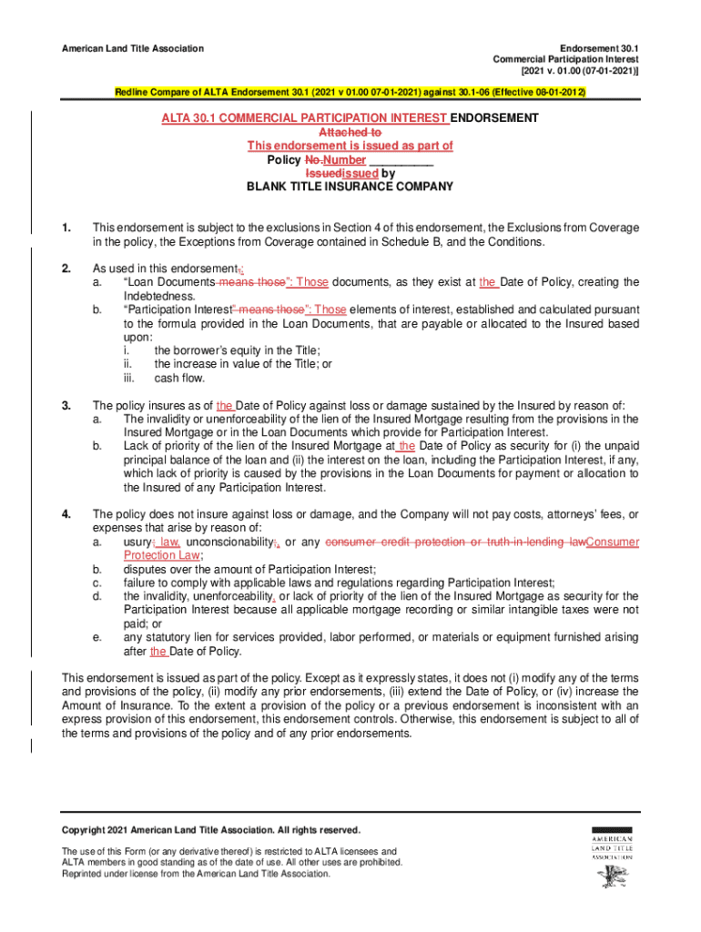 Fillable Online What You Need to Know About the 2021 ALTA Policy Forms ...