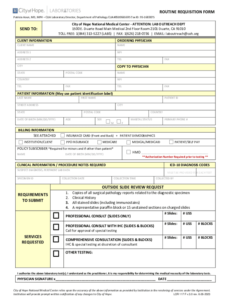 Fillable Online routine requisition form Fax Email Print - pdfFiller