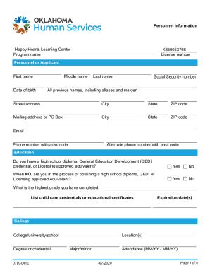 Fillable Online Employee Personnel Form.pdf Fax Email Print - pdfFiller