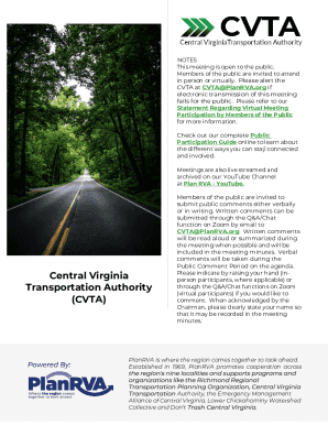 Fillable Online CVTA Fall Line Working Group Fax Email Print - pdfFiller